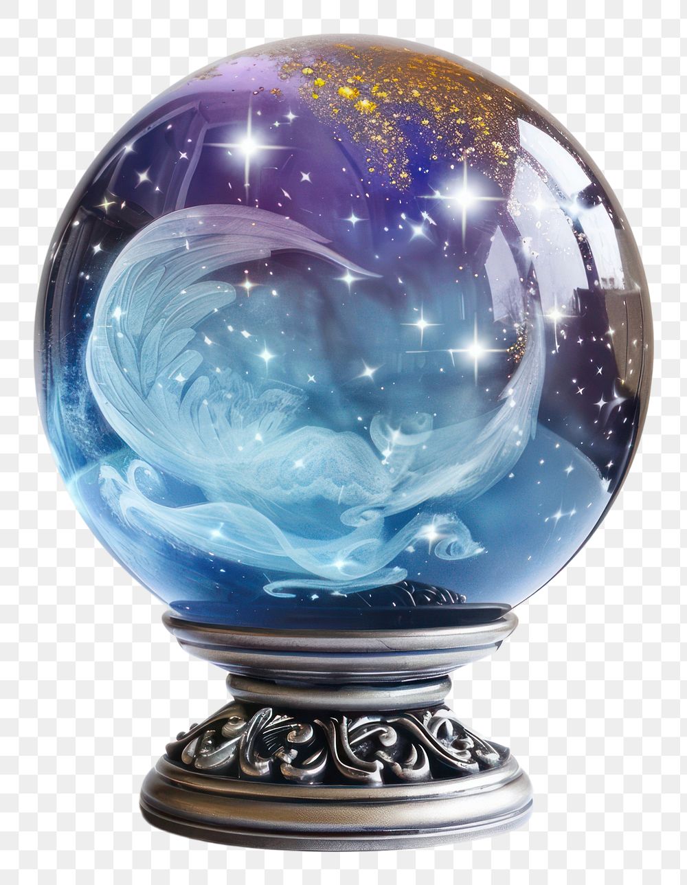 PNG Mystical crystal ball galaxy | Premium PNG - rawpixel