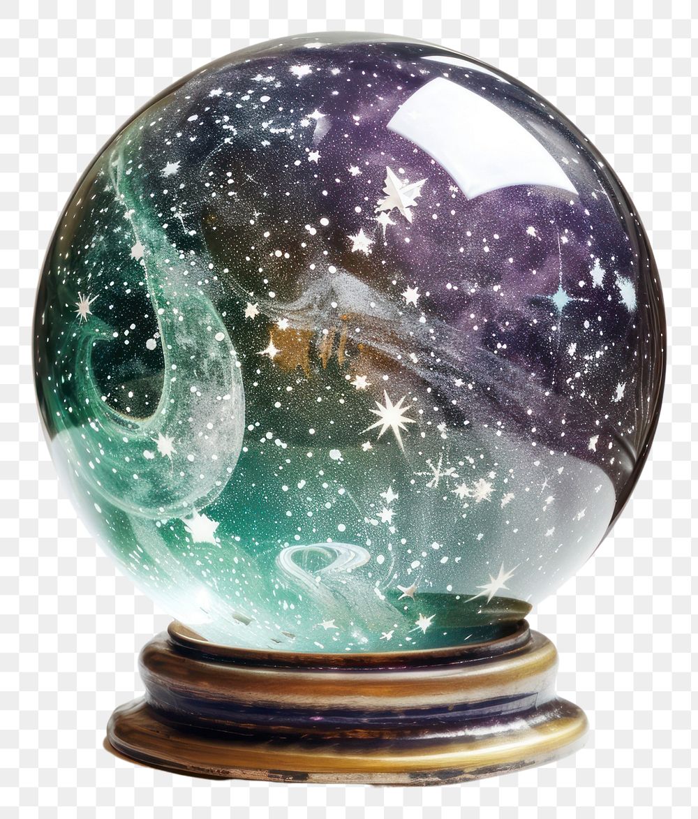 PNG Mystical crystal ball galaxy | Premium PNG - rawpixel