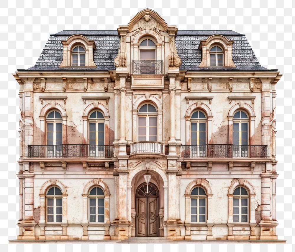 Elegant historic architectural facade | Premium PNG - rawpixel