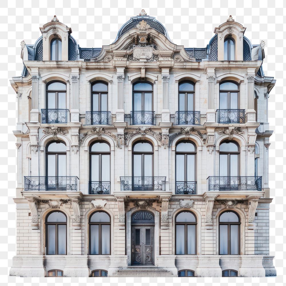 Elegant historic building facade | Free PNG - rawpixel