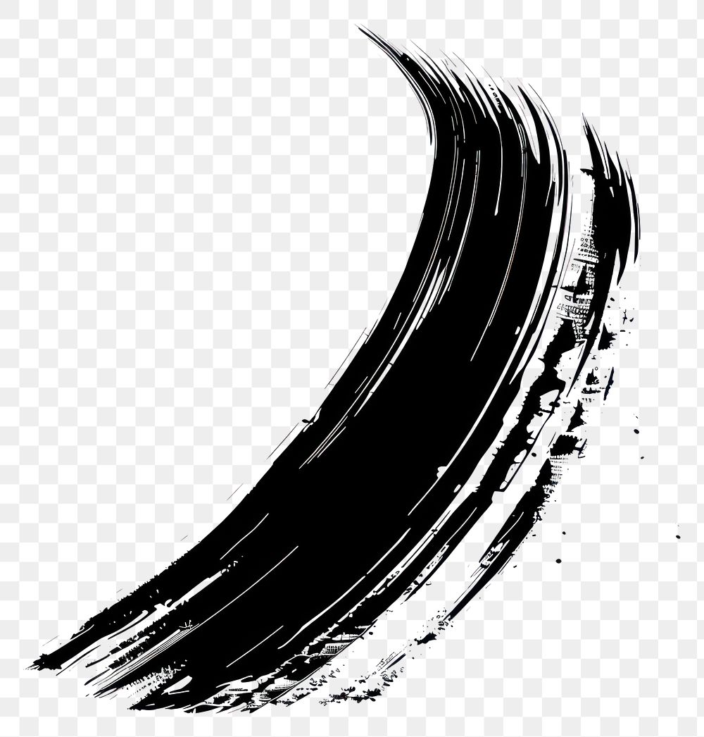 PNG Brush stroke silhouette art | Free PNG - rawpixel