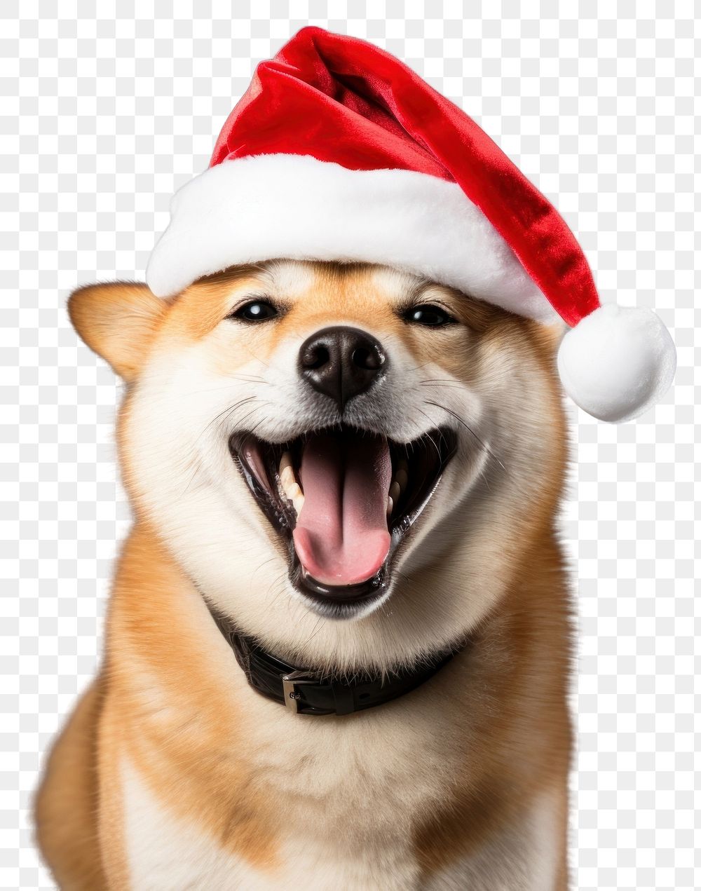 PNG Happy Shiba Inu Santa | Free PNG - rawpixel