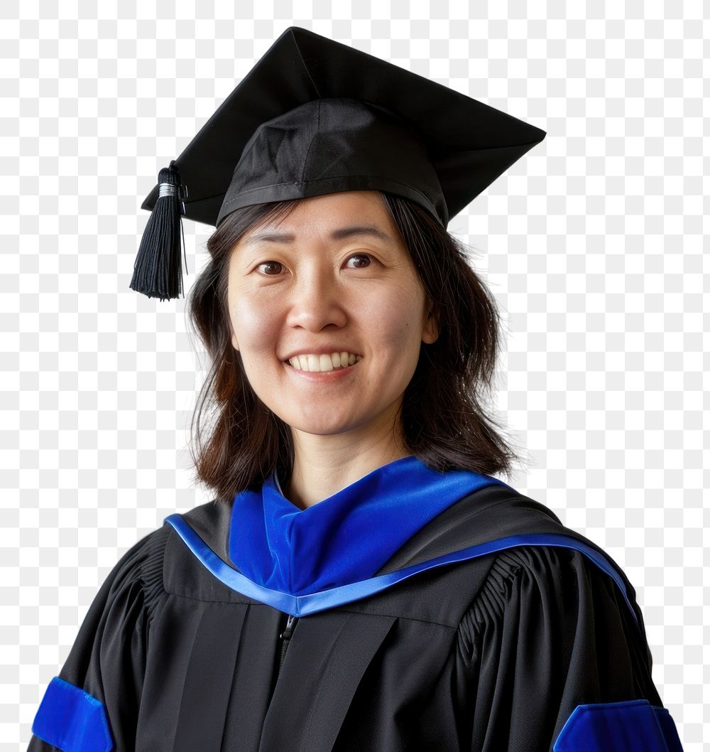 PNG Graduate smiling academic regalia | Free PNG - rawpixel