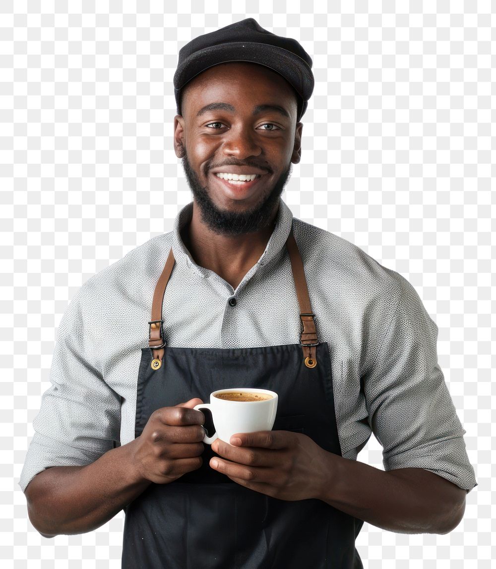 PNG Barista holding coffee cup | Free PNG - rawpixel