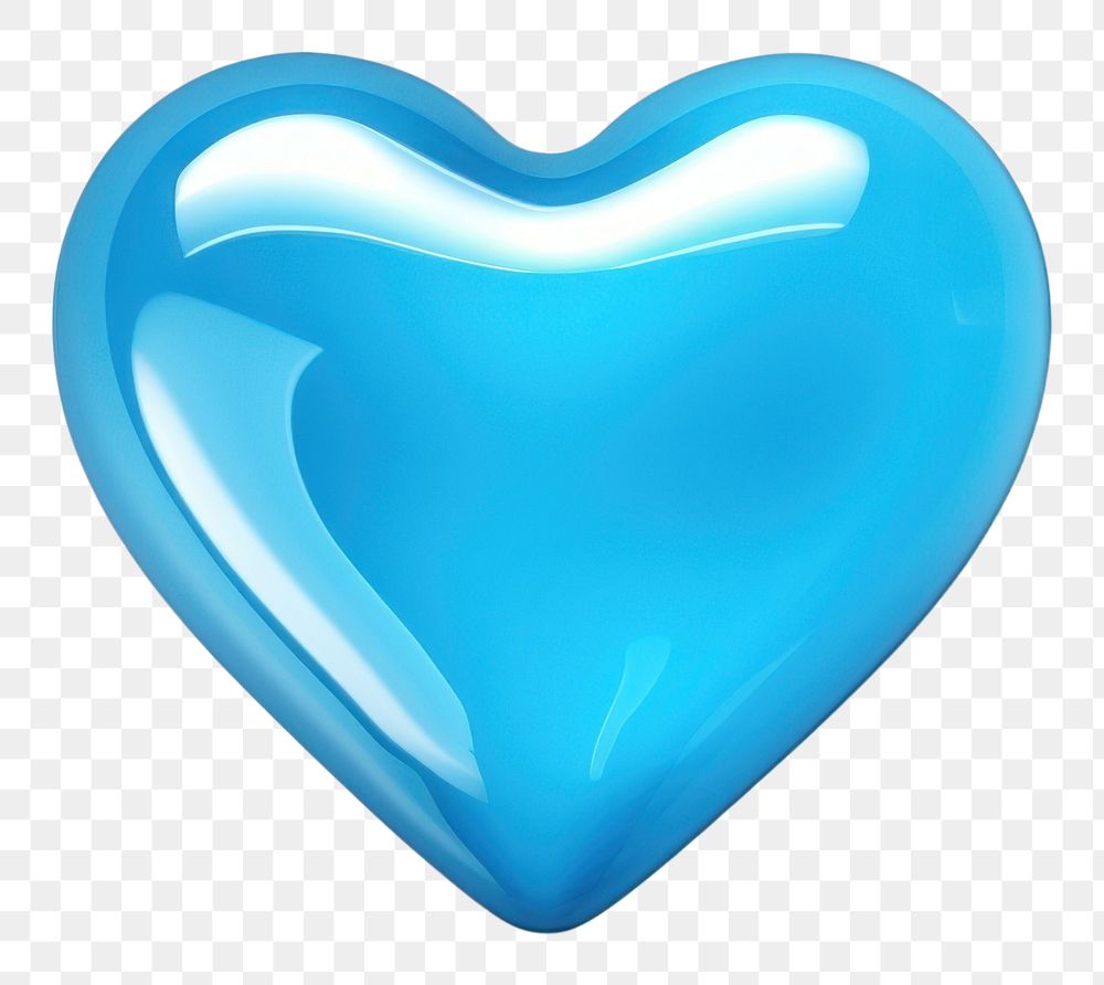 PNG Glossy blue heart illustration | Free PNG - rawpixel
