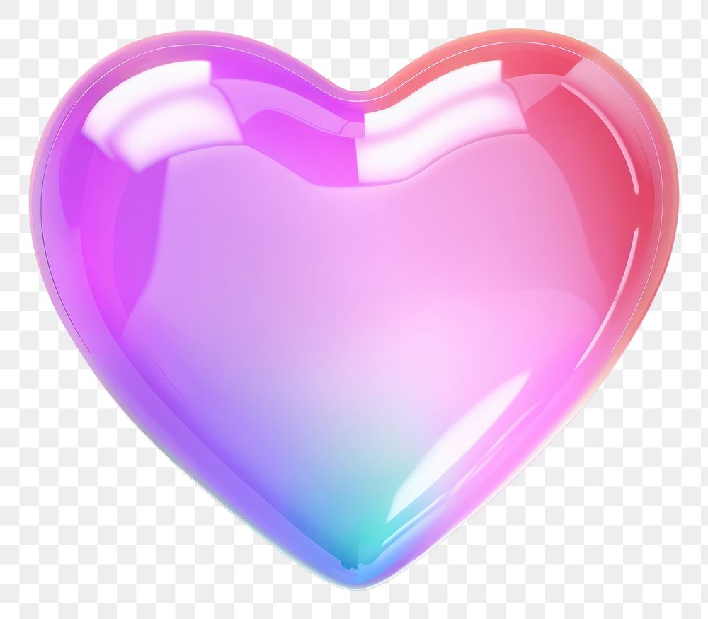 PNG Colorful glossy heart illustration | Free PNG - rawpixel
