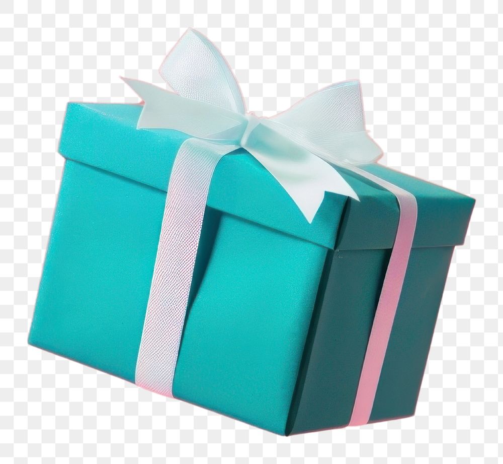 PNG Floating teal gift box | Free PNG - rawpixel