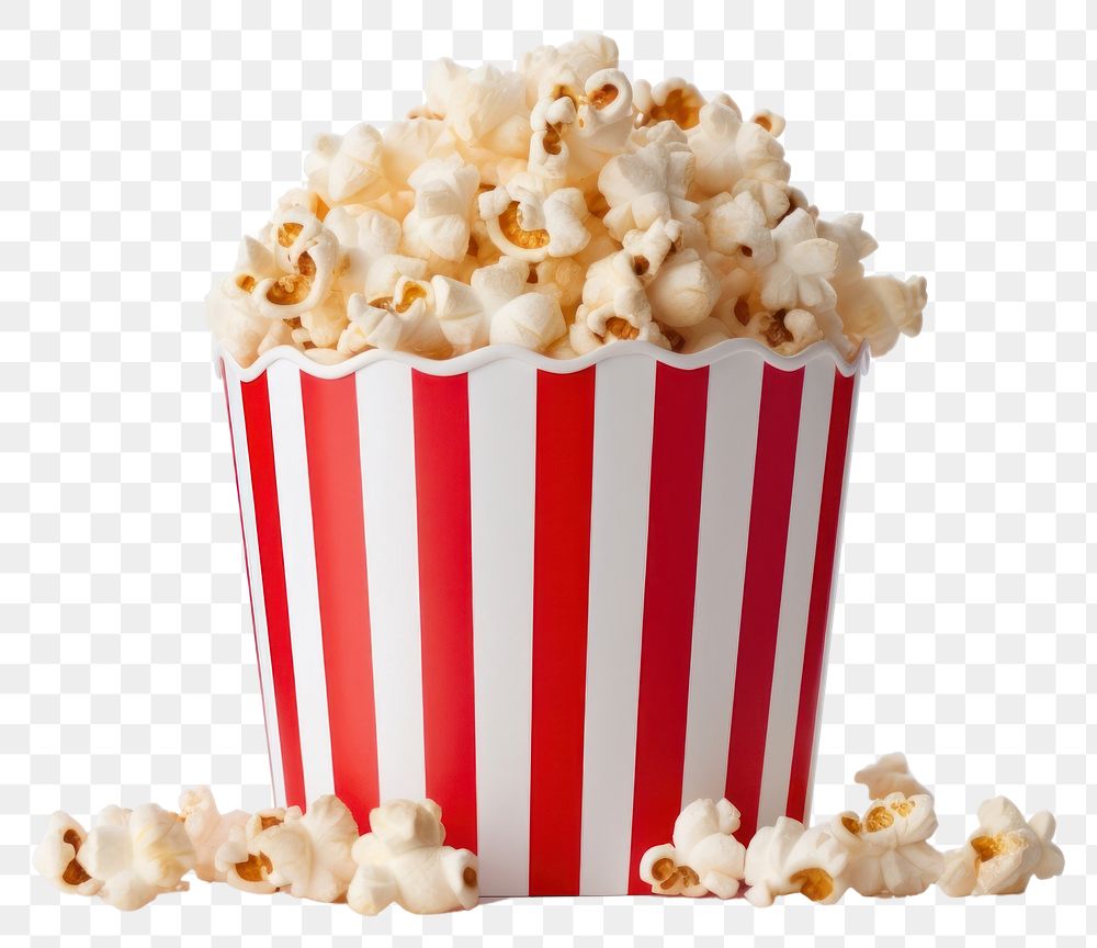 PNG Fresh popcorn striped container | Premium PNG - rawpixel