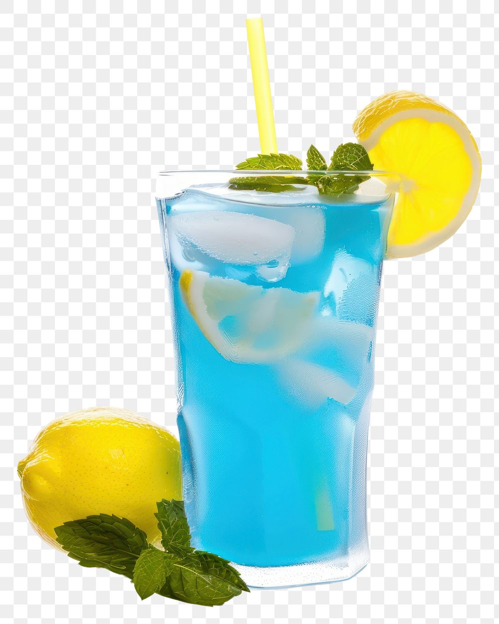 PNG Refreshing blue lemonade lemon | Free PNG - rawpixel