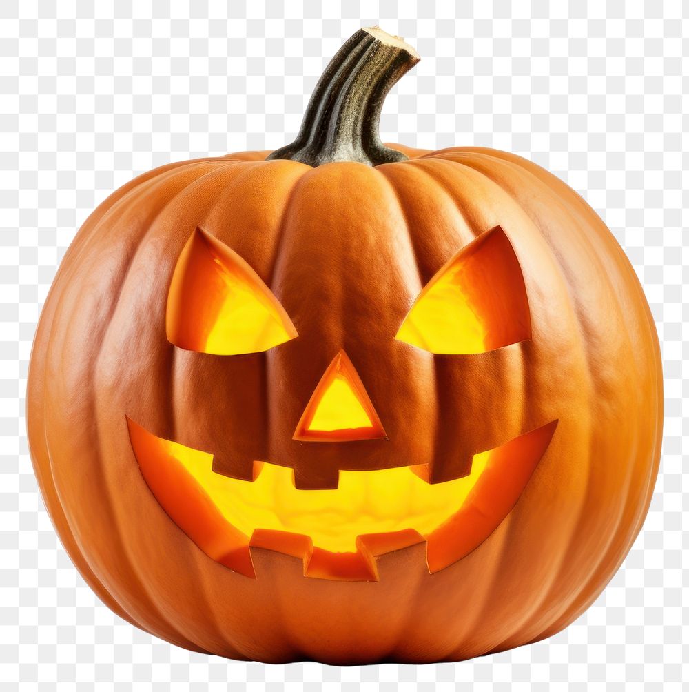 PNG Glowing carved Halloween pumpkin | Free PNG - rawpixel