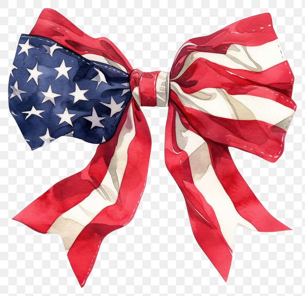 PNG Patriotic bow American flag | Premium PNG - rawpixel