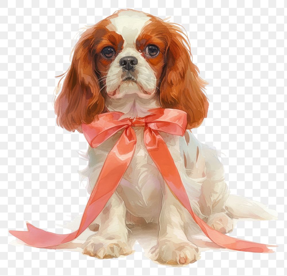 PNG Cute puppy ribbon | Premium PNG - rawpixel