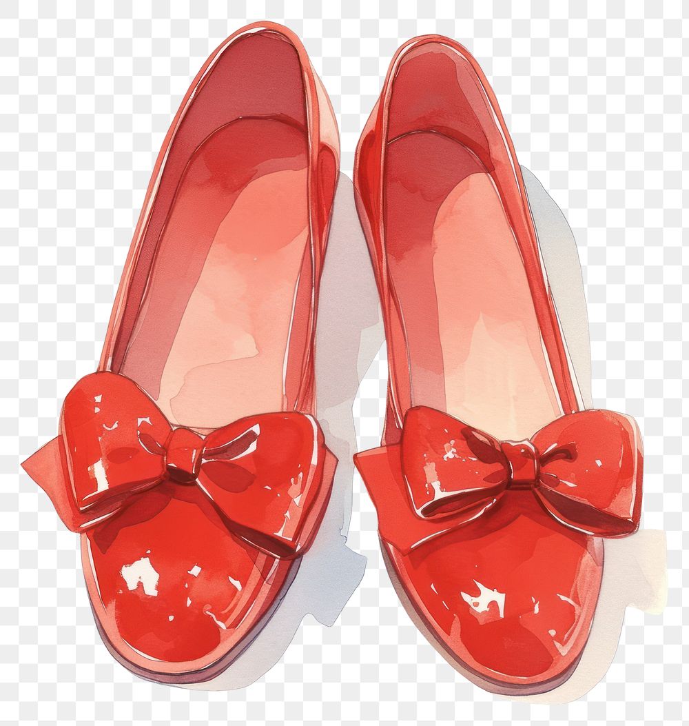 PNG Red shoes bows illustration | Premium PNG - rawpixel