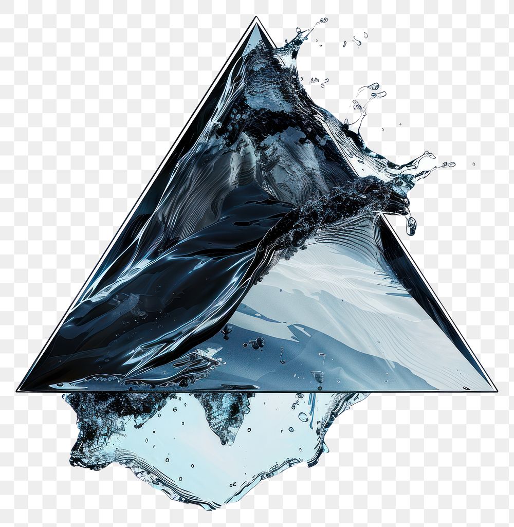 PNG Abstract water triangle splash | Free PNG - rawpixel