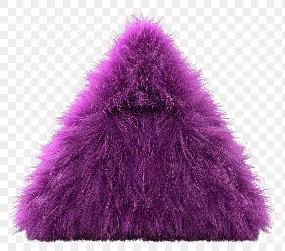 PNG Purple furry triangular object | Free PNG - rawpixel