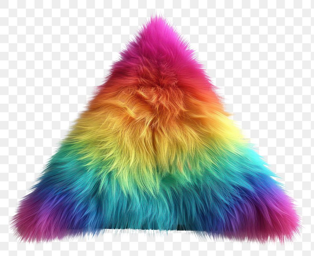 PNG Colorful furry triangle illustration | Free PNG - rawpixel
