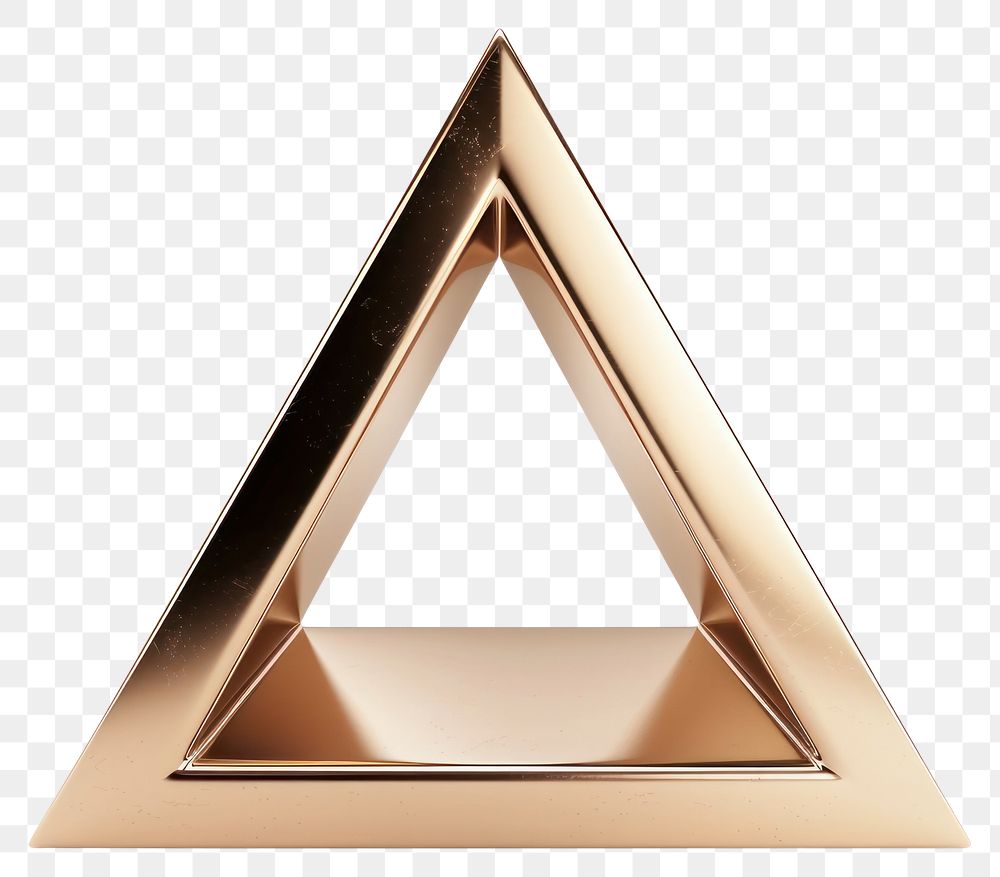 PNG Golden geometric triangle art | Free PNG - rawpixel