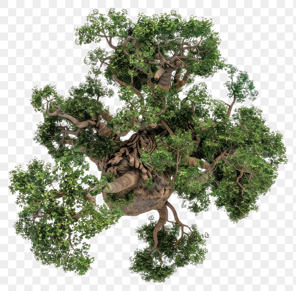 PNG Lush tree twisted branches | Premium PNG - rawpixel