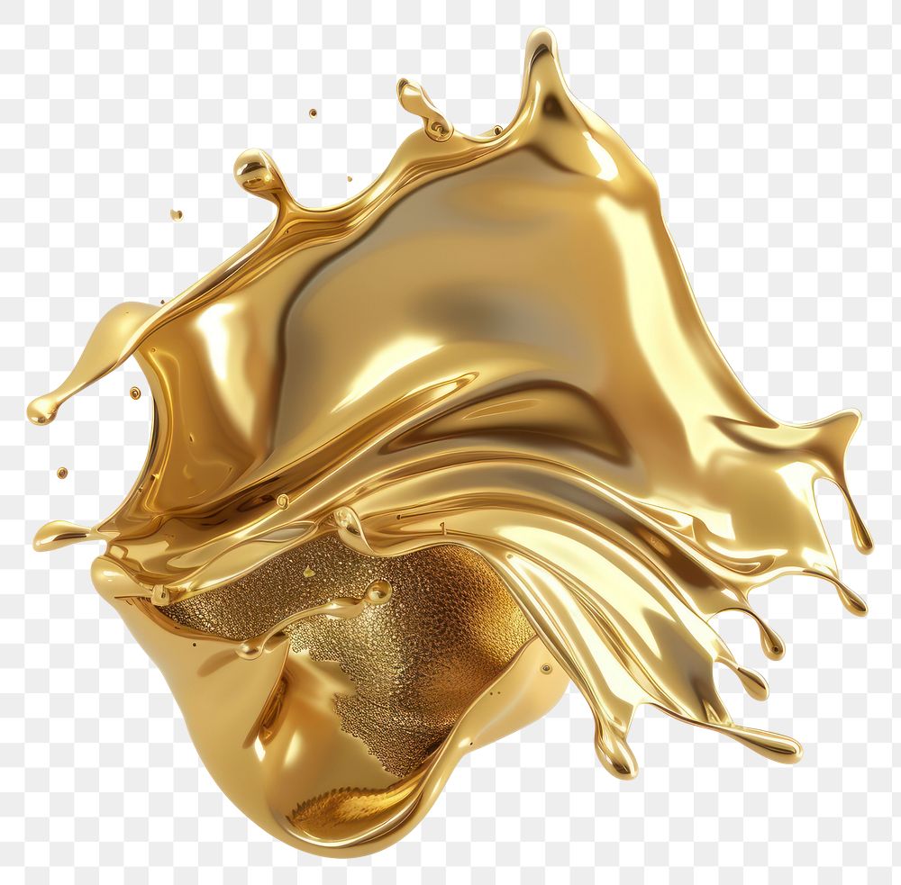 PNG Abstract golden liquid splash | Free PNG - rawpixel