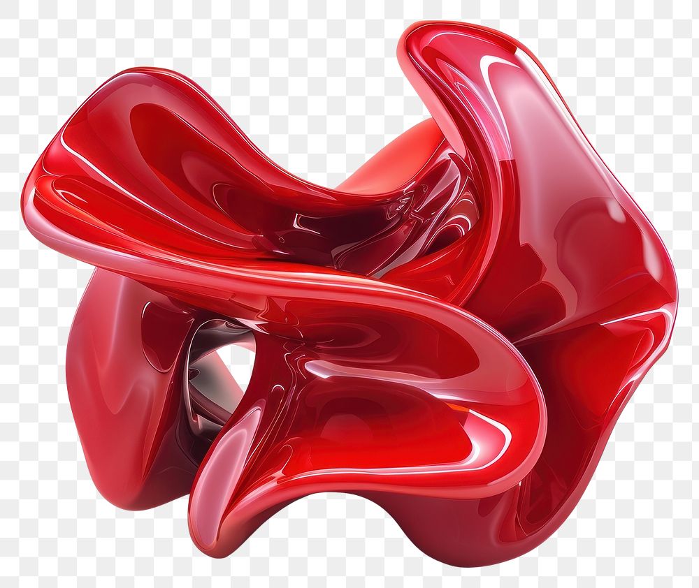 PNG Abstract red 3D art | Free PNG - rawpixel