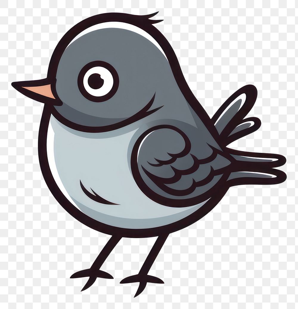 PNG Cute cartoon bird illustration | Free PNG - rawpixel