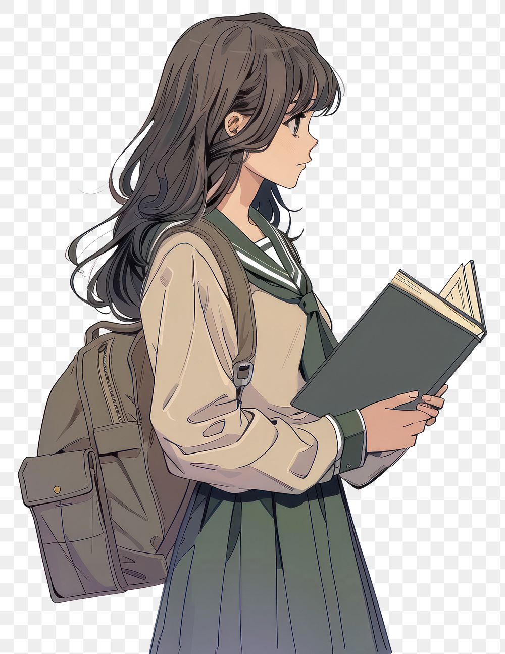 PNG Student reading book illustration | Premium PNG - rawpixel