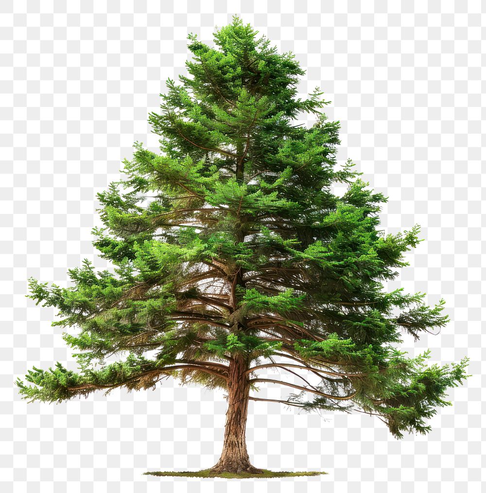 PNG Lush evergreen tree white | Premium PNG - rawpixel