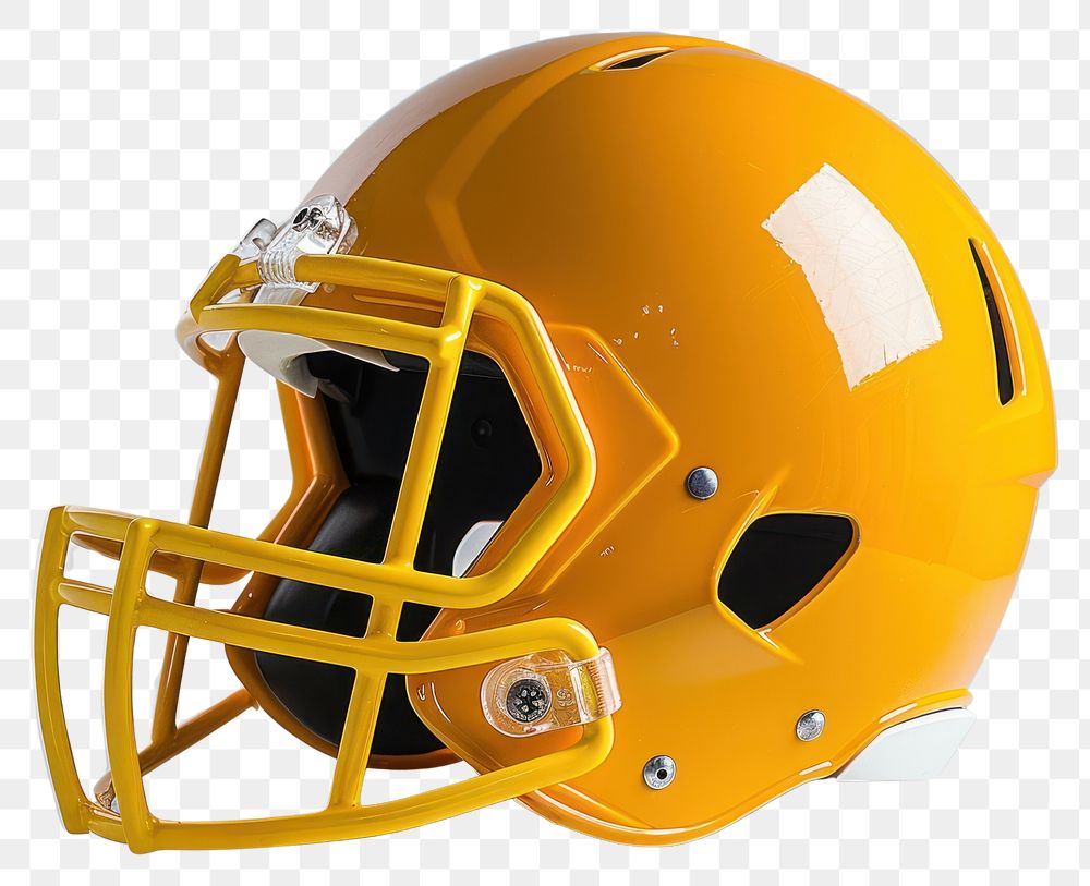 PNG Bright yellow football helmet | Free PNG - rawpixel