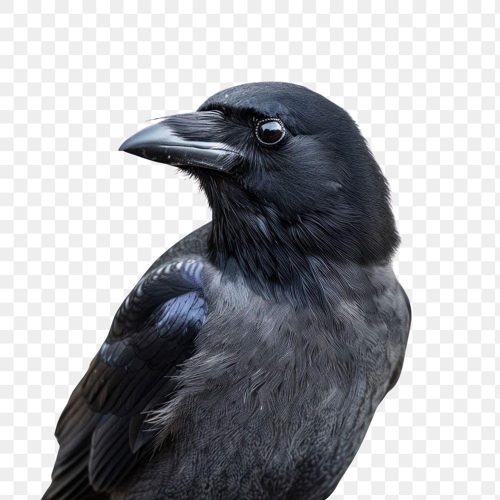 PNG Black crow isolated white | Free PNG - rawpixel