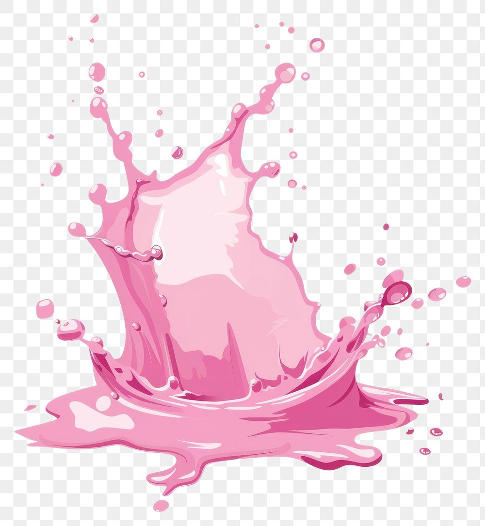 PNG Vibrant pink liquid splash | Premium PNG - rawpixel