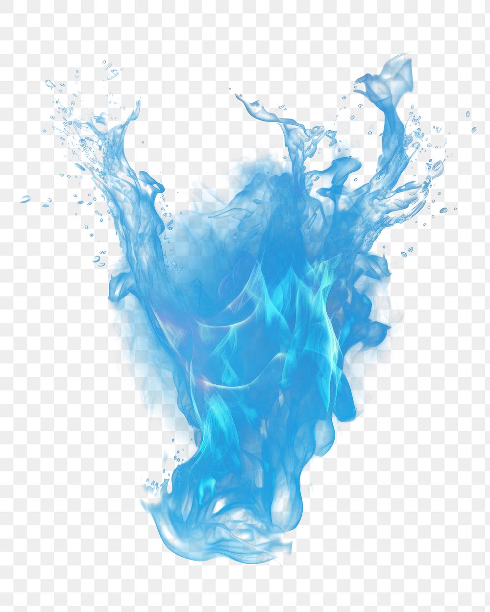 Vibrant blue flame element | Free PNG - rawpixel
