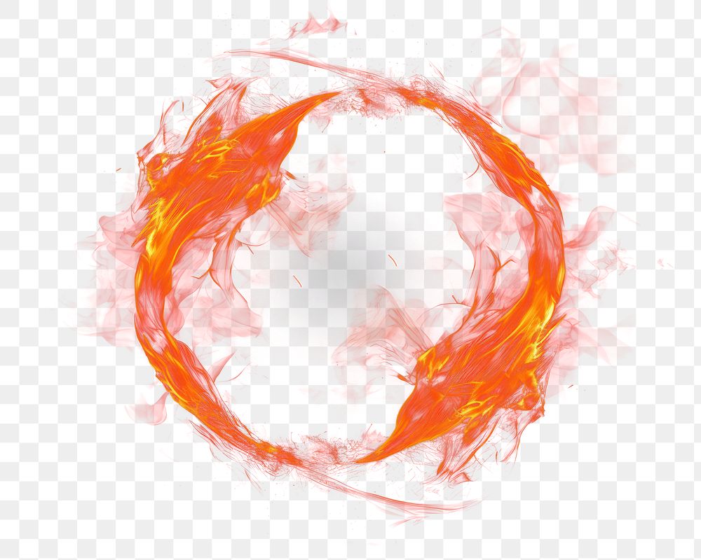Fiery circular flame burst | Free PNG - rawpixel