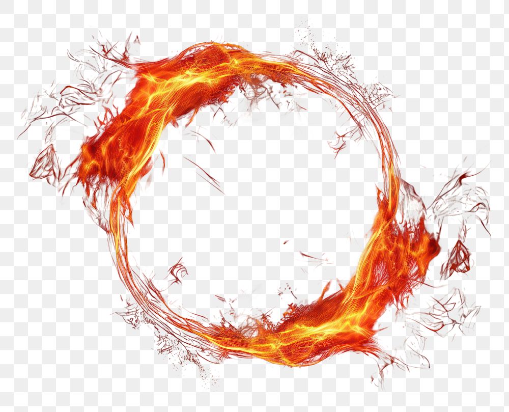 Fiery circular flame ring | Free PNG - rawpixel