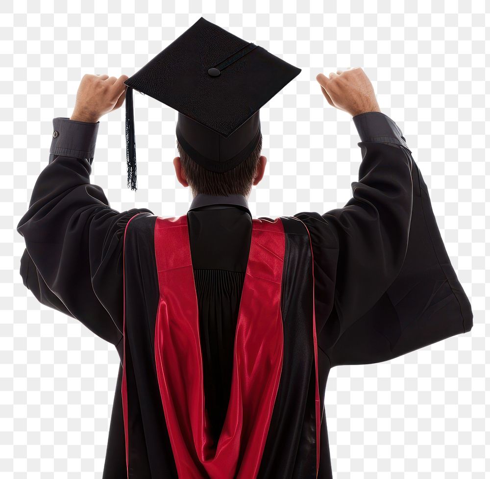 PNG Graduate celebrating academic achievement | Free PNG - rawpixel