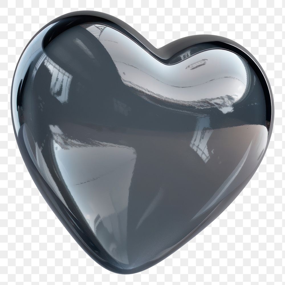 PNG Glossy metallic heart shape | Free PNG - rawpixel