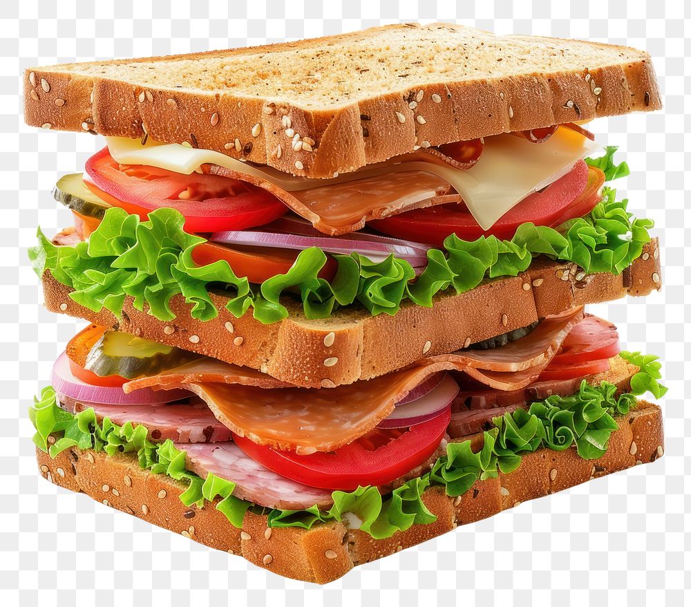PNG Delicious stacked club sandwich | Free PNG - rawpixel