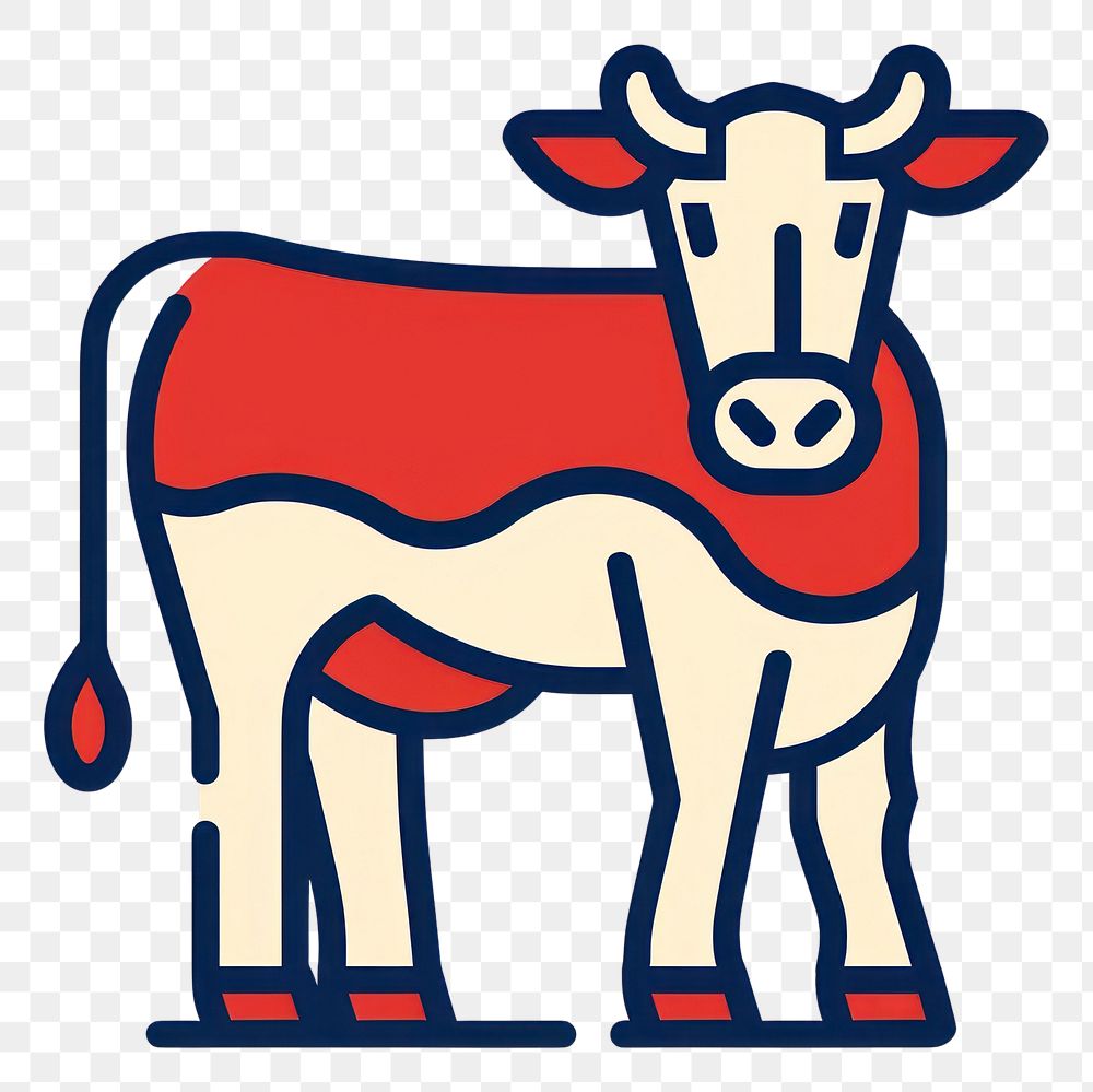 PNG Stylized cow vector illustration | Free PNG - rawpixel