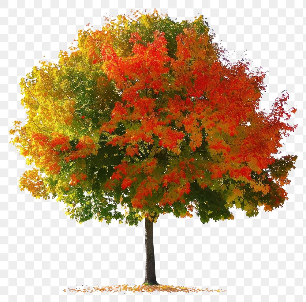 PNG Vibrant autumn tree colors | Free PNG - rawpixel