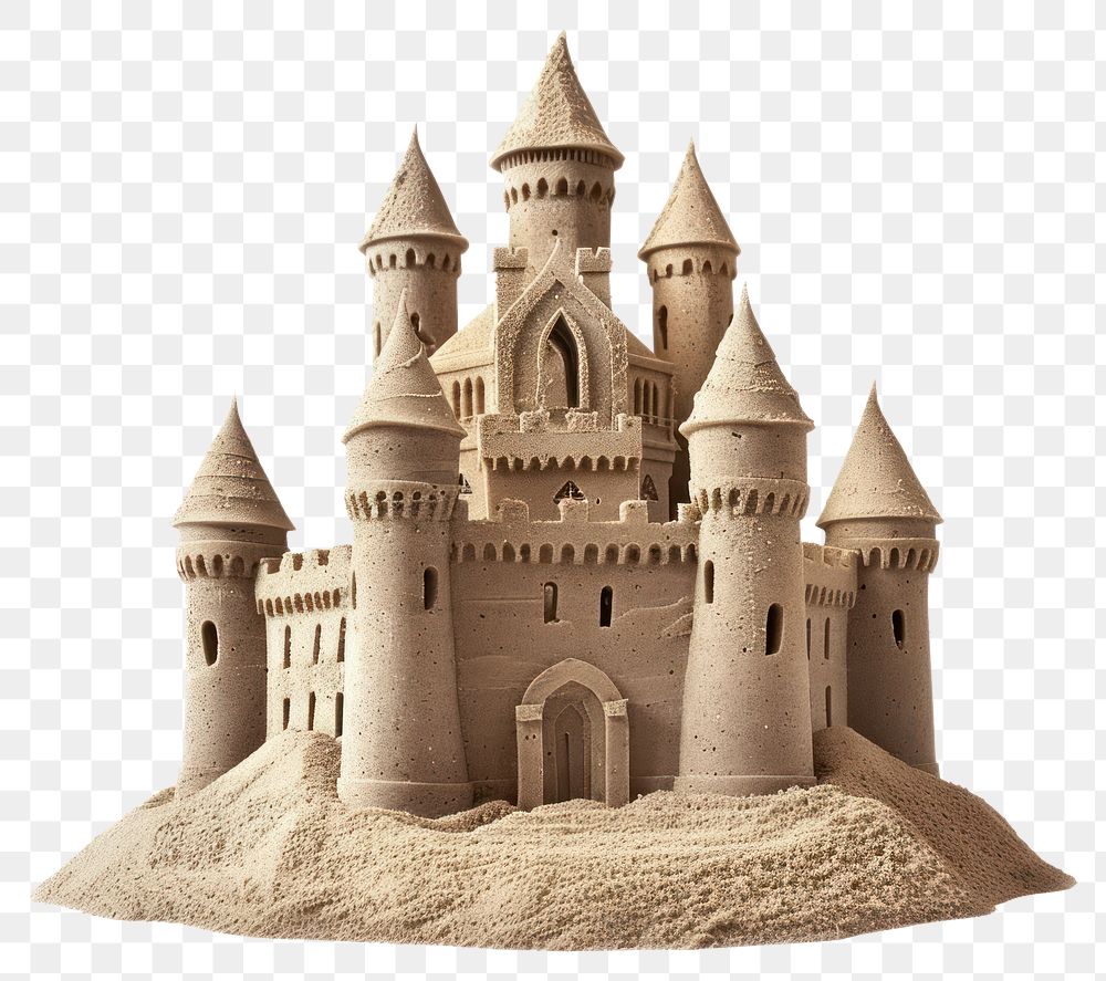 PNG Intricate sandcastle turrets | Free PNG - rawpixel