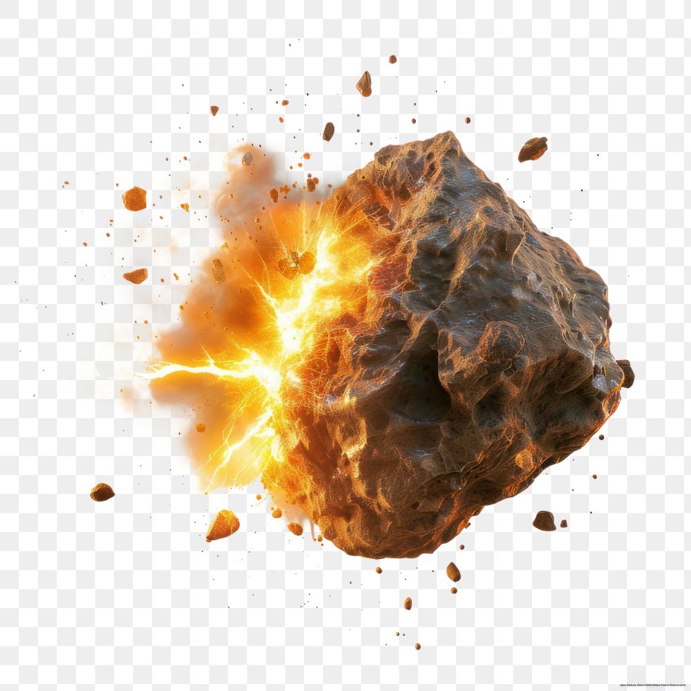PNG Exploding meteorite fiery impact | Free PNG - rawpixel