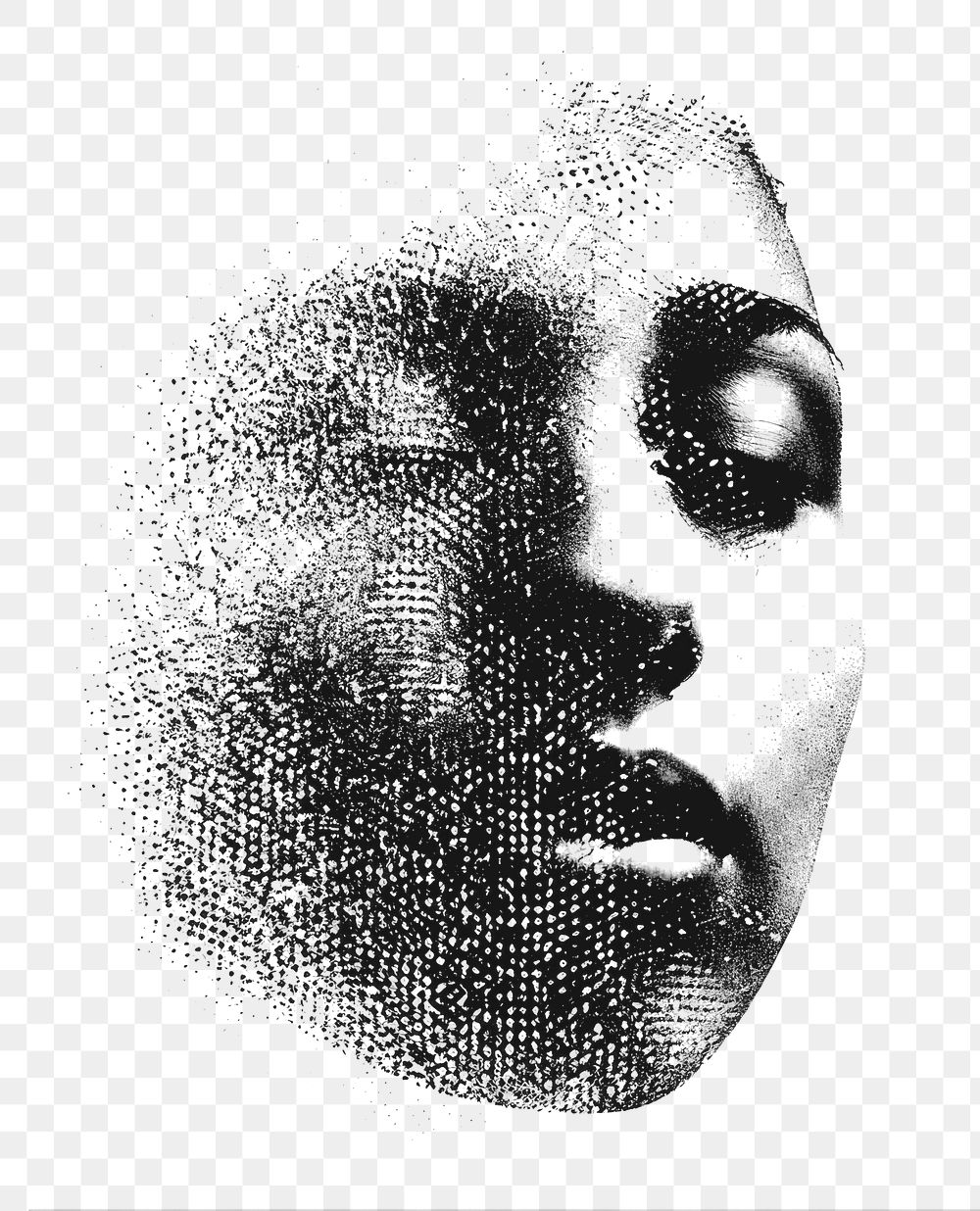 PNG Abstract face art illustration | Premium PNG - rawpixel