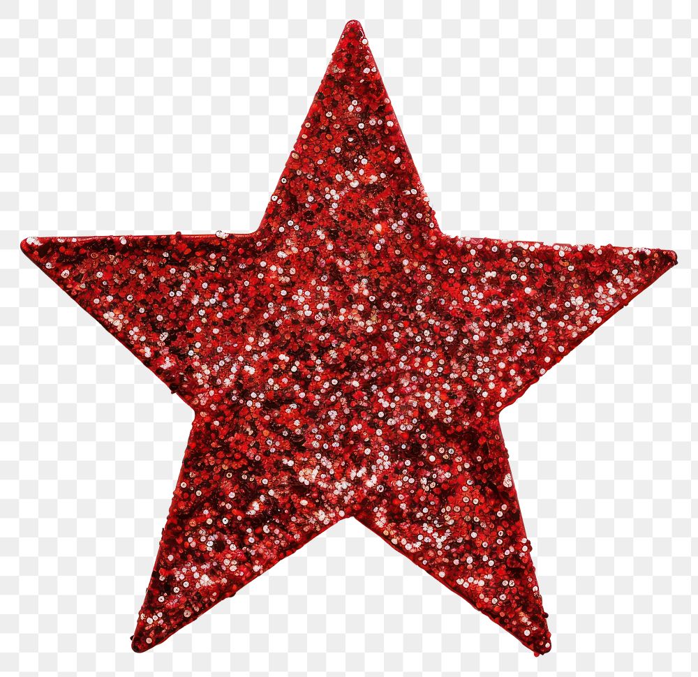 PNG Sparkling red glitter star | Free PNG - rawpixel