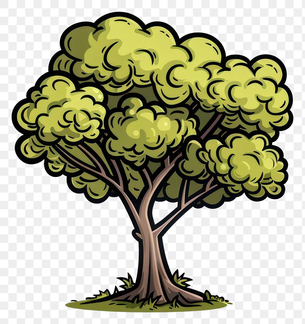 PNG Lush tree illustration foliage | Free PNG - rawpixel