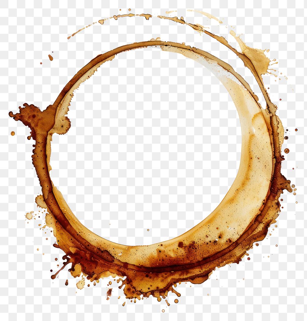 Coffee stain ring on white | Free PNG - rawpixel