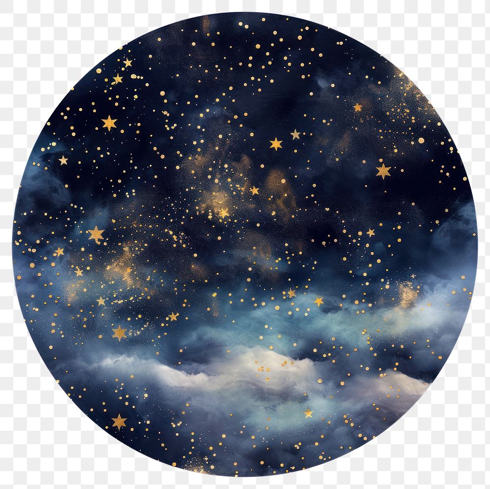 PNG Starry night sky illustration | Free PNG - rawpixel