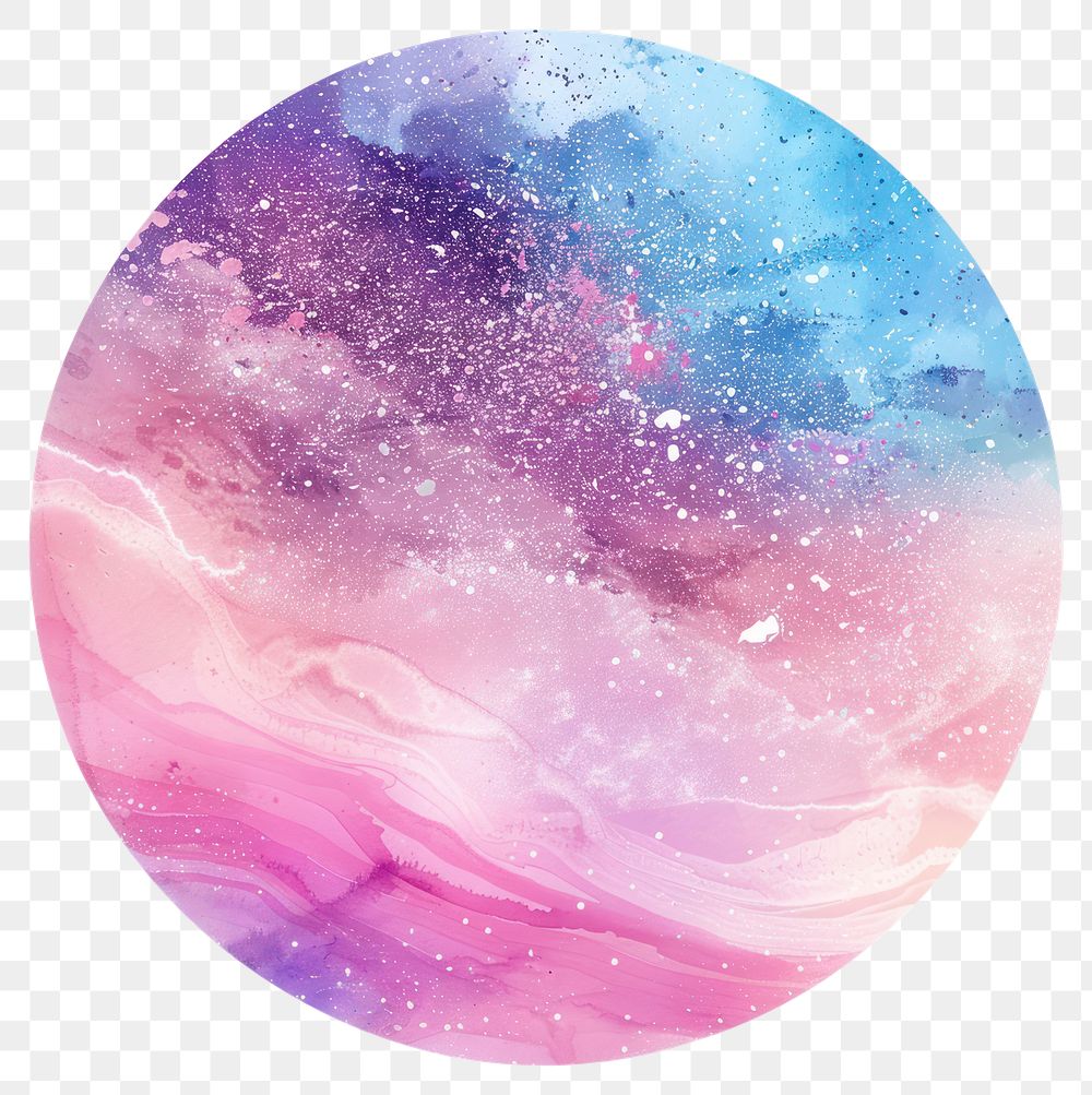PNG Vibrant watercolor galaxy circle | Free PNG - rawpixel