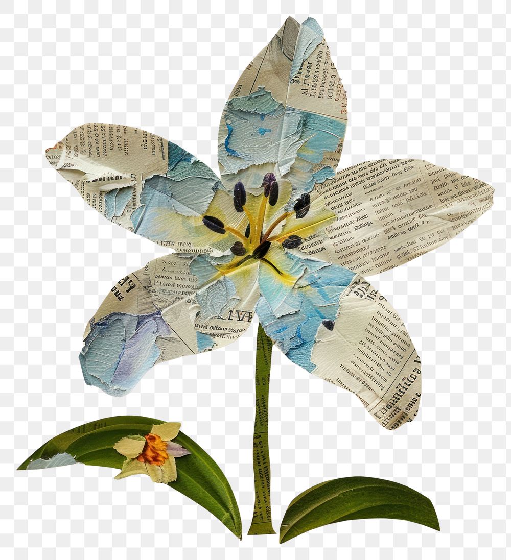 PNG Paper flower art illustration | Free PNG - rawpixel