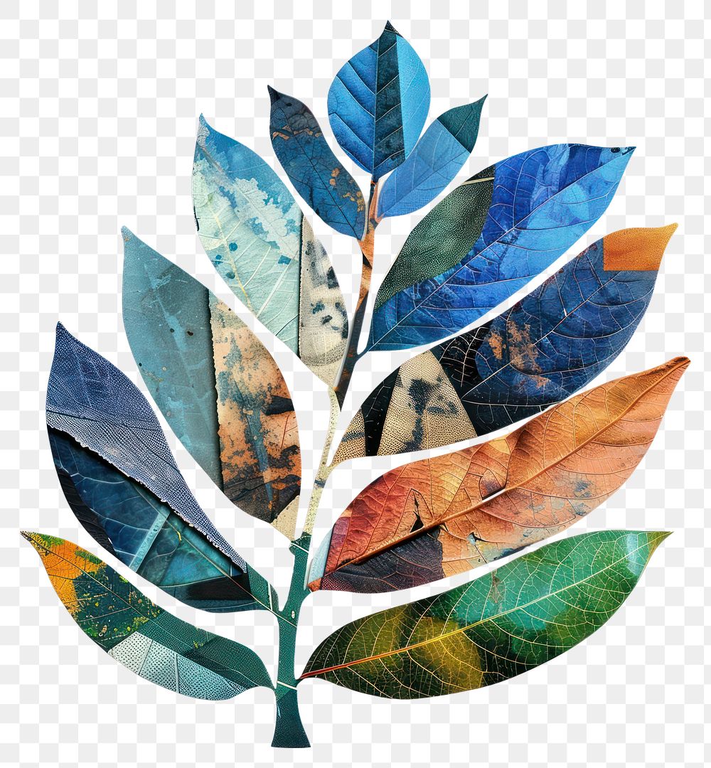 PNG Ocean blue leaf shape | Free PNG - rawpixel