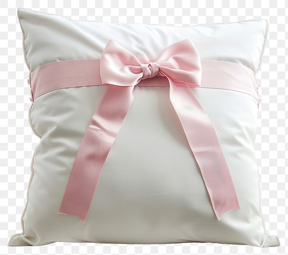 PNG Elegant pink ribbon pillow | Free PNG - rawpixel