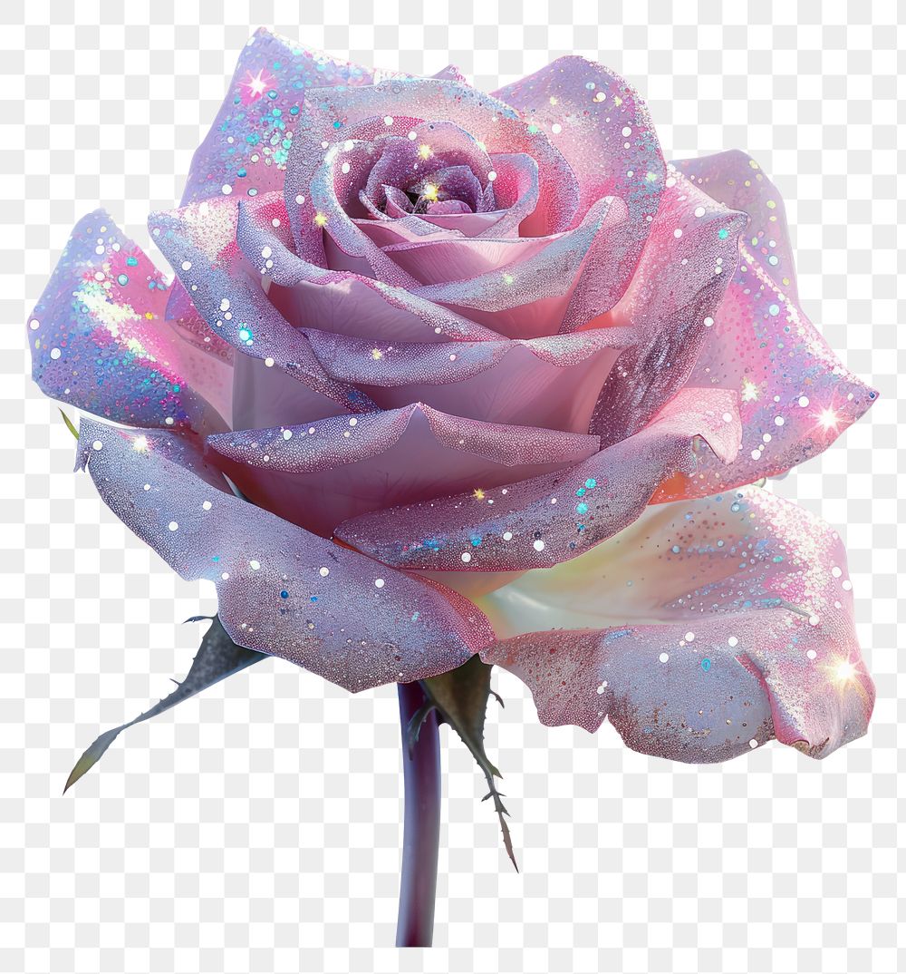 PNG Glittering pastel rose beauty | Premium PNG - rawpixel